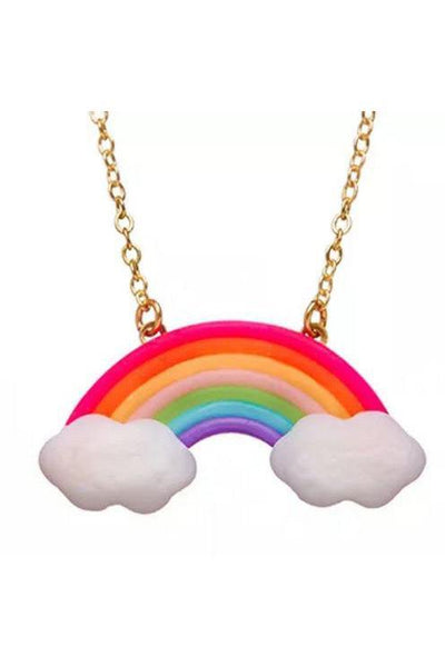Rainbow and Cloud Necklace – Dottie Doolittle